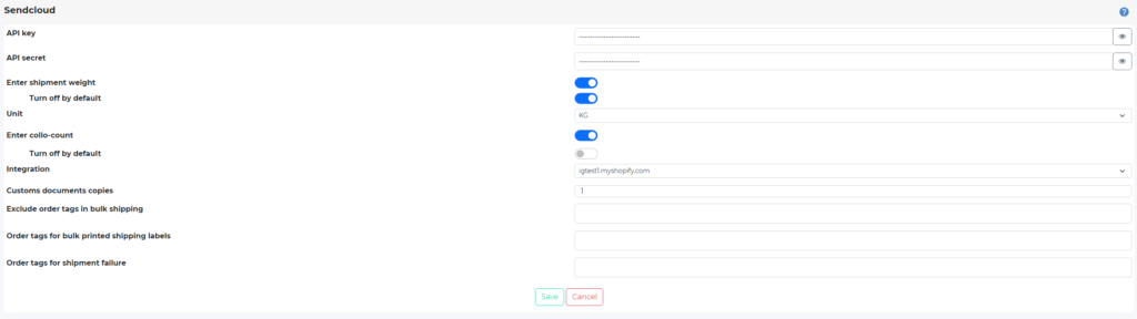 Sendcloud - iPacky - Shopify