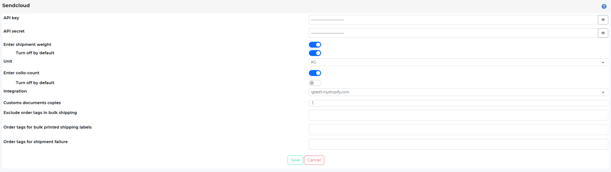 Sendcloud - iPacky - Shopify