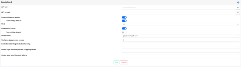 Sendcloud - iPacky - Shopify
