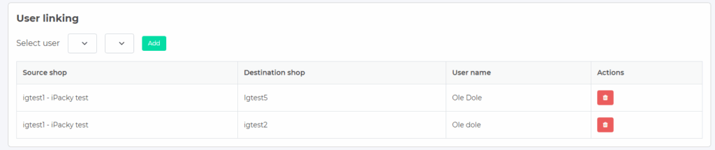 Shop switching - iPacky - Shopify