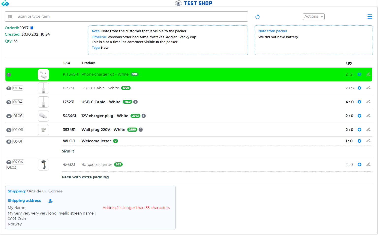 Ungroup virtual products - iPacky - Shopify