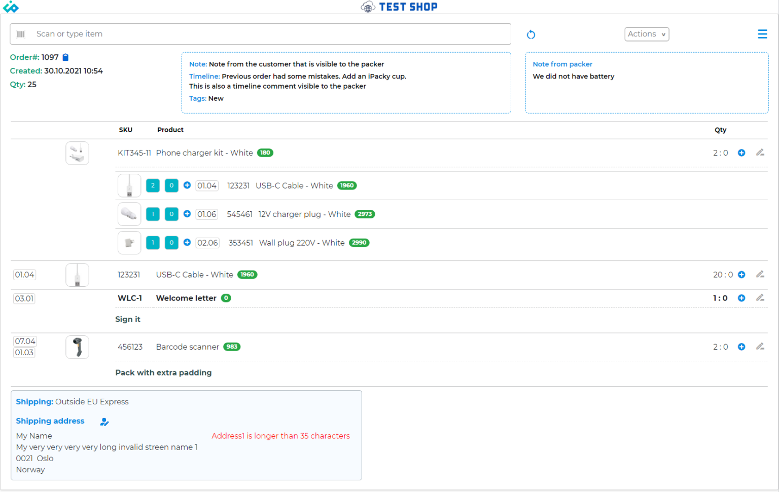 Ungroup virtual products - iPacky - Shopify