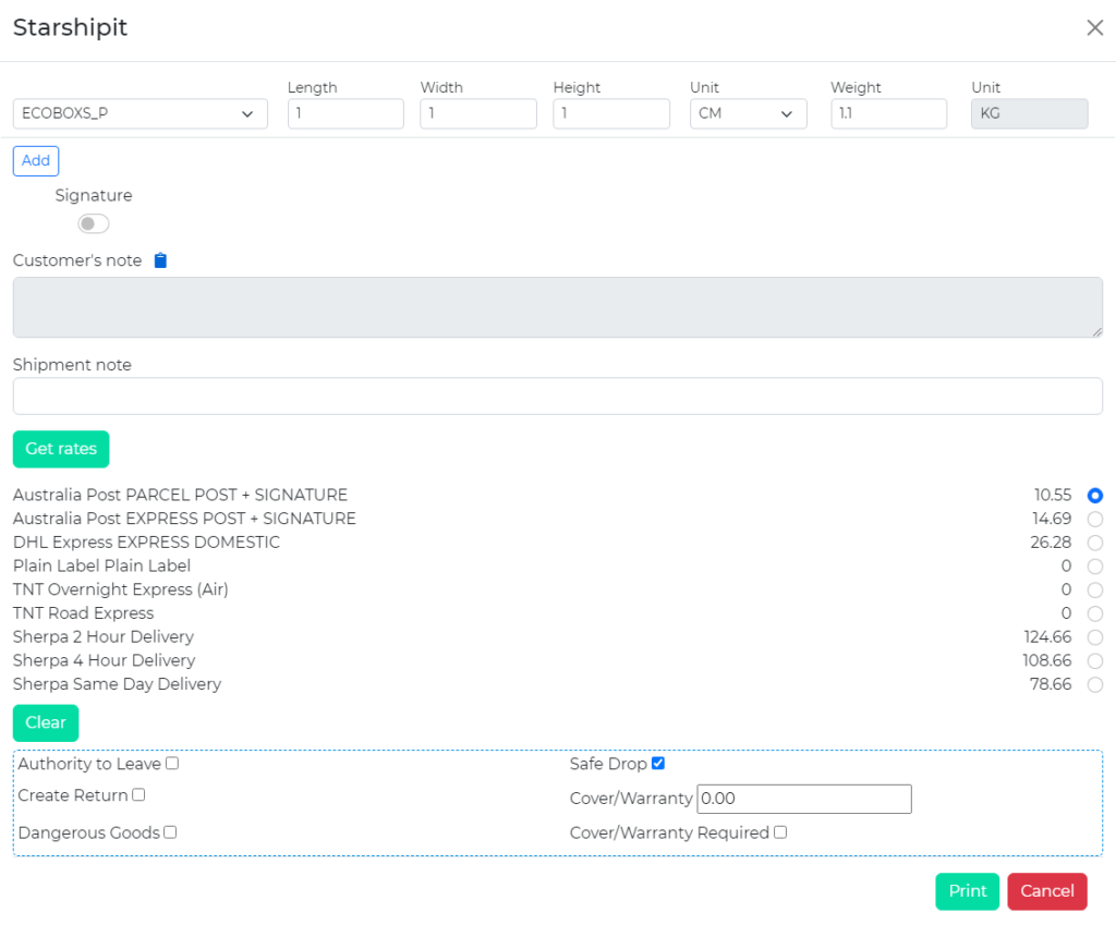 Starshipit - iPacky - Shopify - Starshipit iPacky